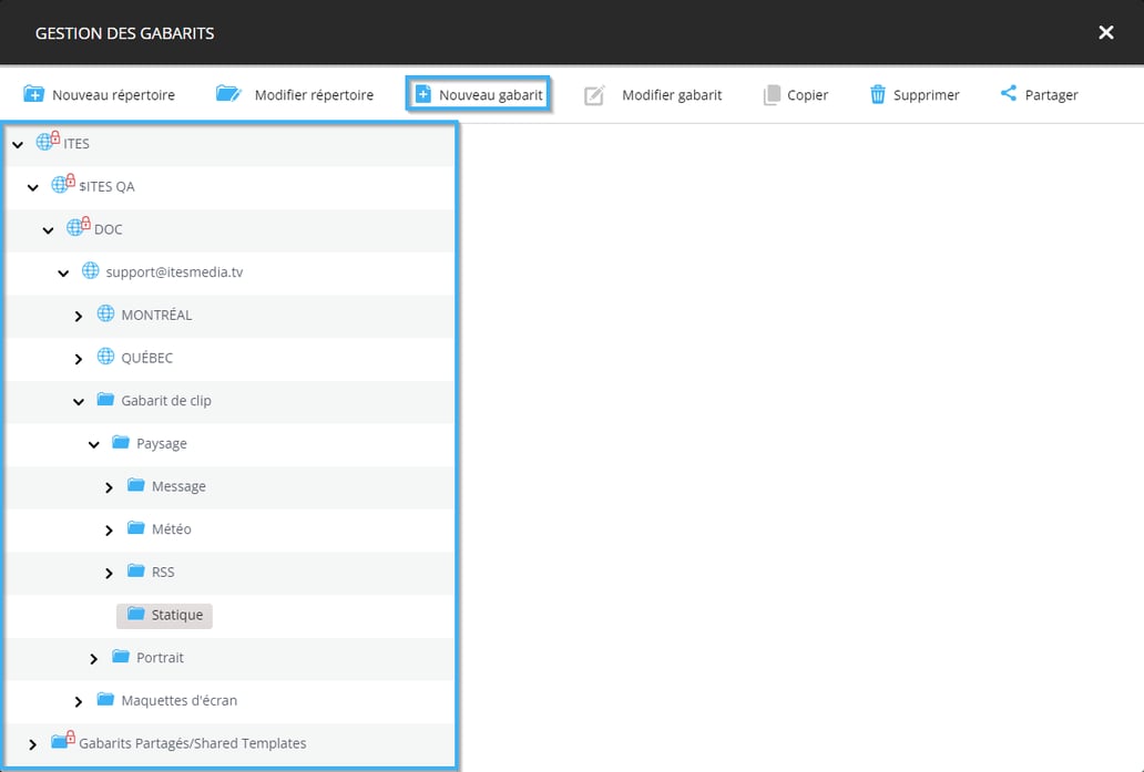 Comment créer un gabarit de clip statique